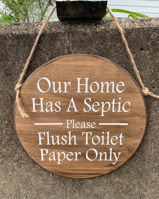 Do Not Flush Toilet Paper Signs | Heartfelt Giver