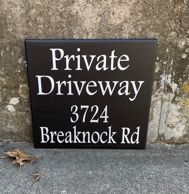 Private Driveway House Address Sign | Heartfelt Giver