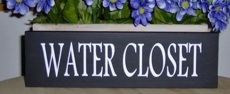Bathroom Water Closet Sign Decor for Homes | Heartfelt Giver