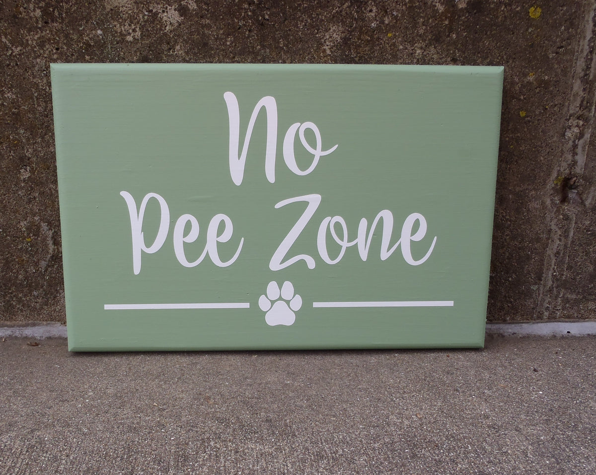 No Pee Zone Outdoor Yard Sign Home Owner Decor | Heartfelt Giver