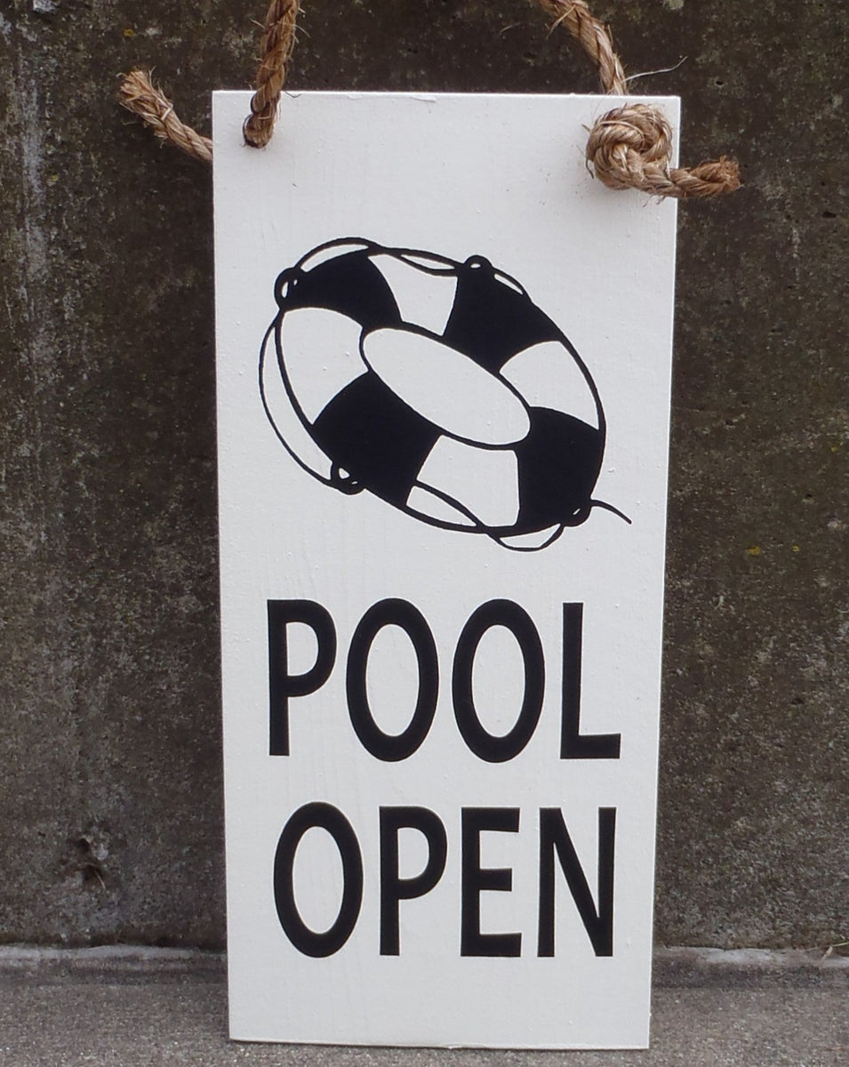 Pool Open Closed Summer Sign | Heartfelt Giver