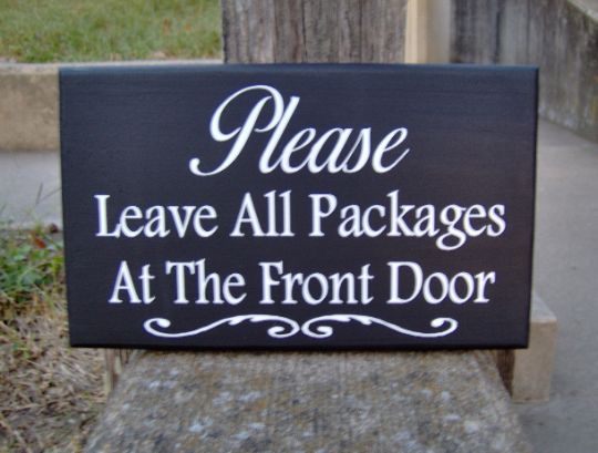 Signs for Deliveries Please Leave Packages Directional Signage ...