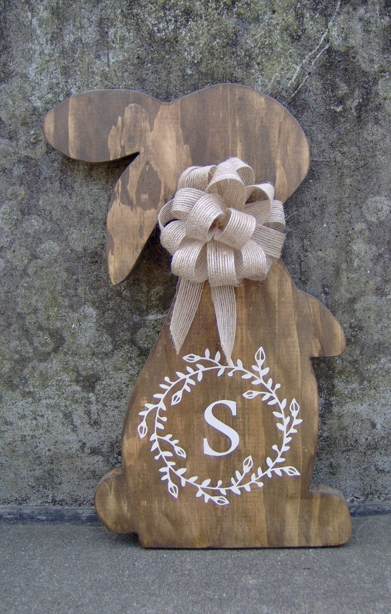 Spring Door Hanger Bunny Rabbit Easter Sign Decor | Heartfelt Giver