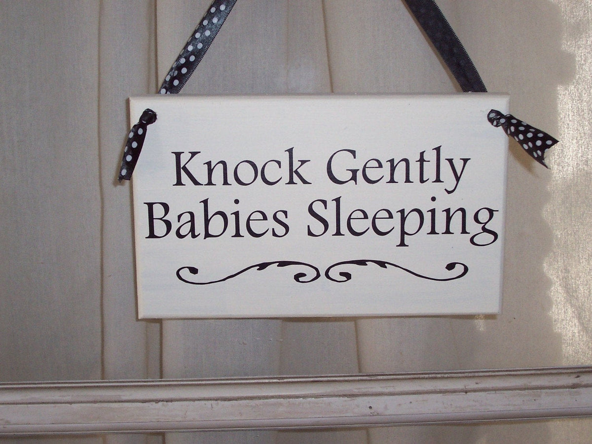 Knock Gently Baby Sleeping Sign– Heartfelt Giver